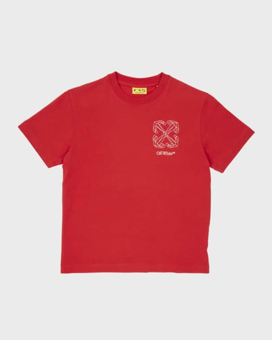 Off-White Boy's Logo-Print Arrow Graphic T-Shirt, Size 4-12 | Neiman Marcus