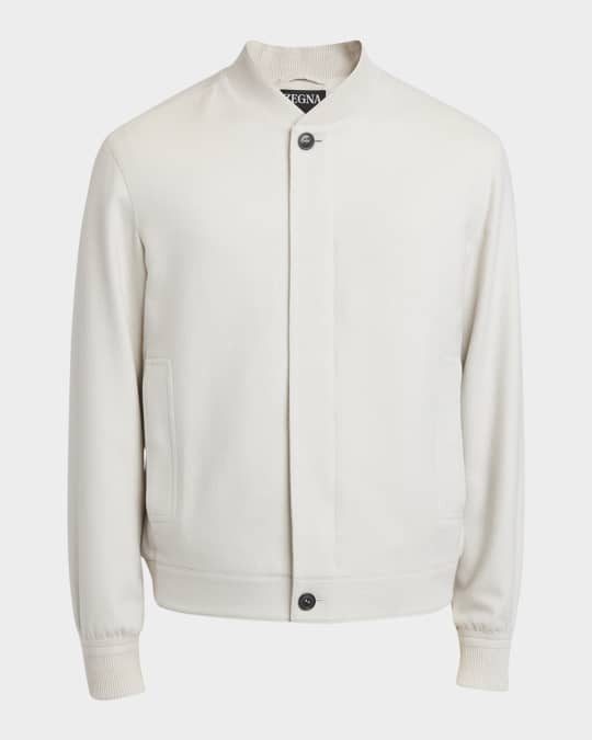 ZEGNA Men's Oasi Cashmere Elements Blouson Jacket | Neiman Marcus