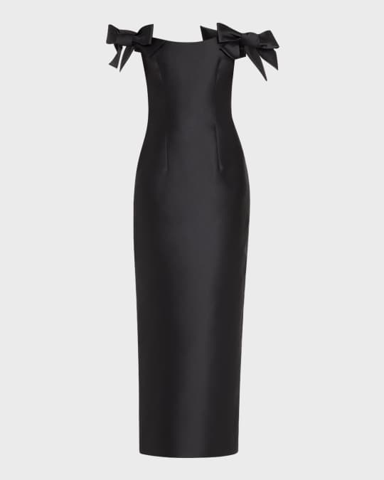 Monique Lhuillier Off-Shoulder Bow Gown | Neiman Marcus