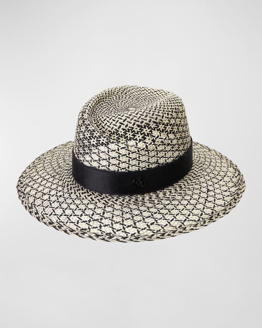 Maison Michel Virginie Woven Brisa Straw Fedora | Neiman Marcus