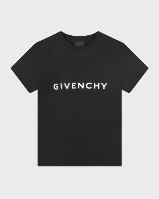 Givenchy Boy's Classic Logo-Print T-Shirt, Size 4-5 | Neiman Marcus