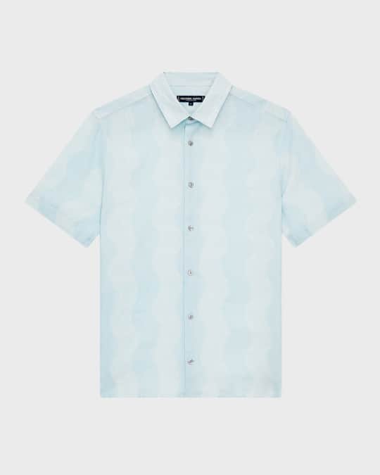 Frescobol Carioca Men's Linen Cabana Stripe Short-Sleeve Shirt | Neiman ...