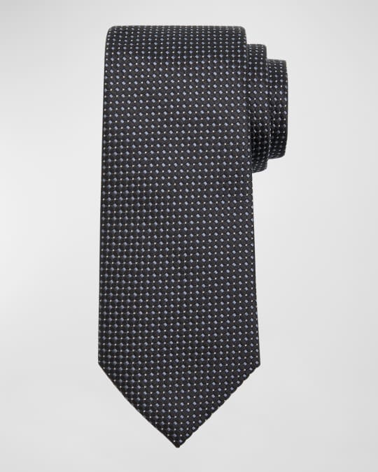Emporio Armani Men's Woven Jacquard Silk Tie | Neiman Marcus
