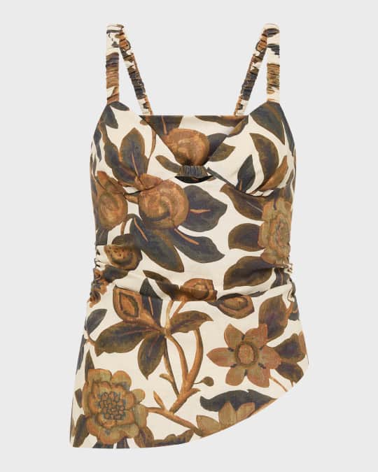 SIR Primrose Ruched Sleeveless Top | Neiman Marcus