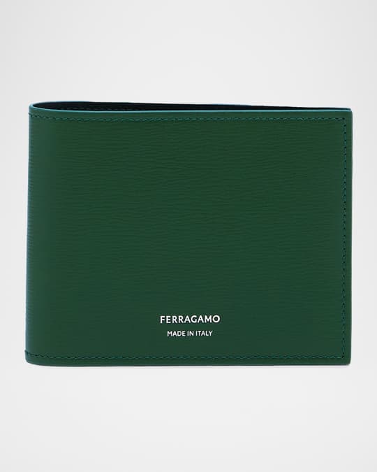 Ferragamo Men's Florence Leather Bifold Wallet | Neiman Marcus