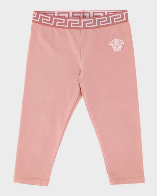 Versace Girl's Greca Border Active Leggings, Size 9M-3 | Neiman Marcus