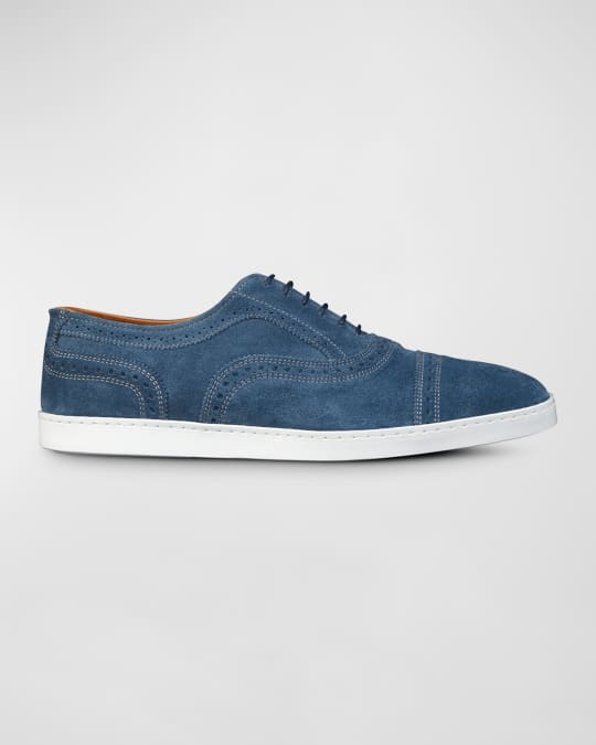Allen Edmonds Men's Strand Suede Low-Top Sneakers | Neiman Marcus