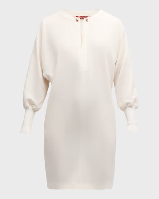 Max Mara Studio Asti Chain-Embellished Cutout Mini Shift Dress | Neiman ...