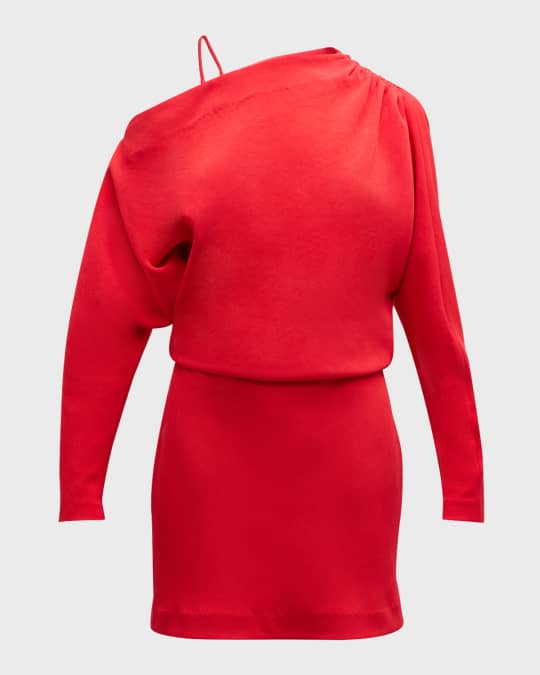 Wynn Hamlyn Holly One-Shoulder Mini Dress | Neiman Marcus