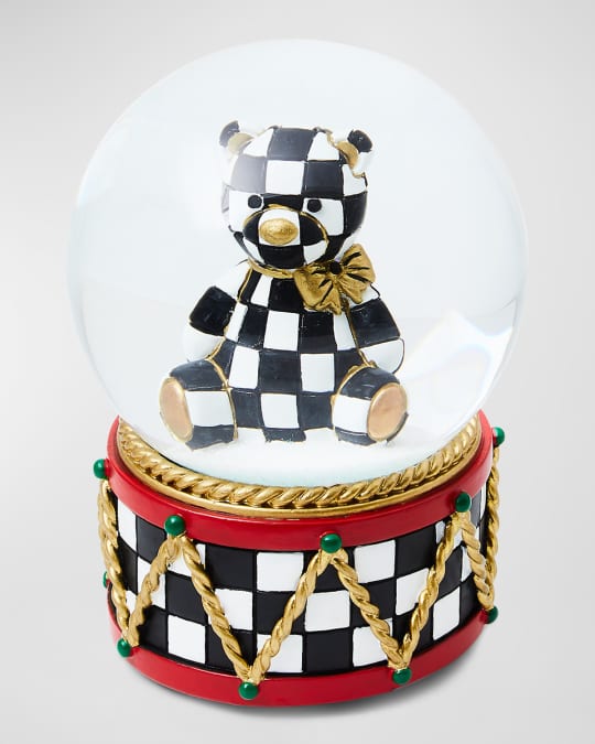 MacKenzie-Childs Courtly Bear Snow Globe | Neiman Marcus