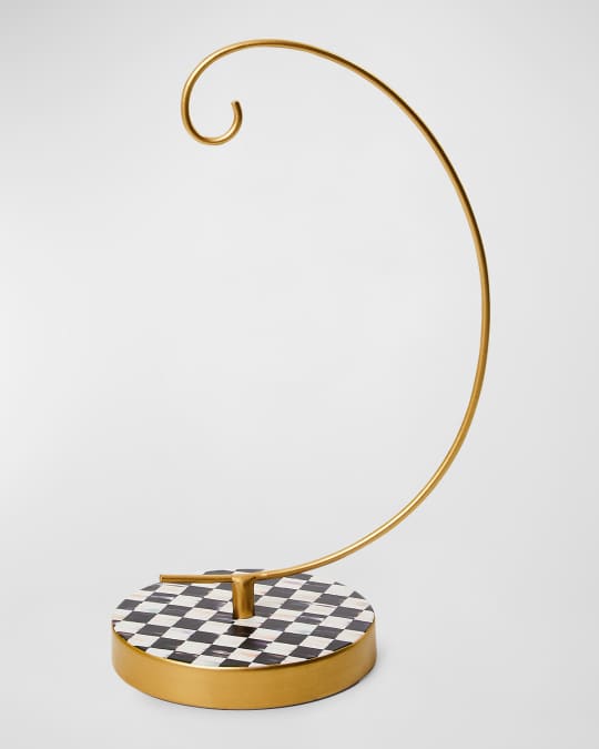 MacKenzie-Childs Classic Courtly Check Christmas Ornament Stand ...