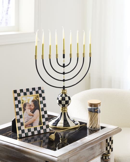 MacKenzie-Childs Courtly Hanukkah Menorah | Neiman Marcus