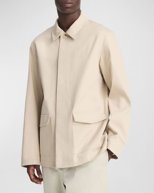 Vince Men's Short Mac Coat | Neiman Marcus