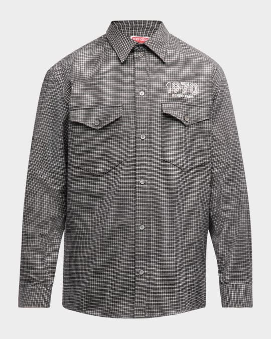 Kenzo Men's Archive 1970 Military Shirt | Neiman Marcus