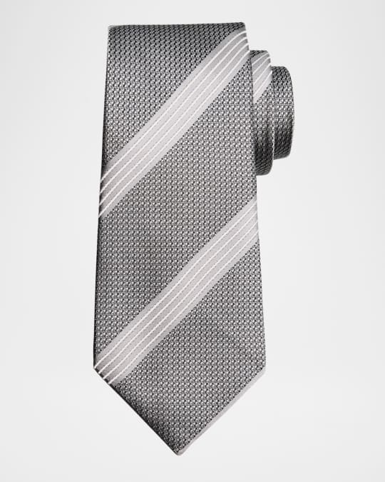 TOM FORD Men's Multi-Stripe Silk Tie | Neiman Marcus