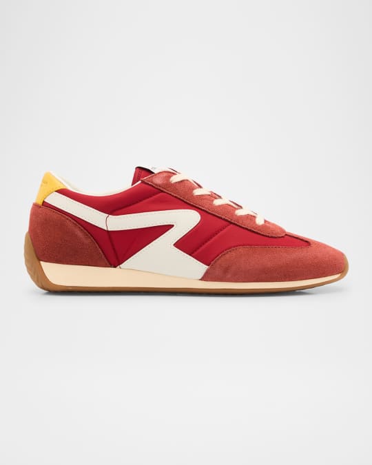 Rag & Bone Retro Mixed Leather Runner Sneakers | Neiman Marcus