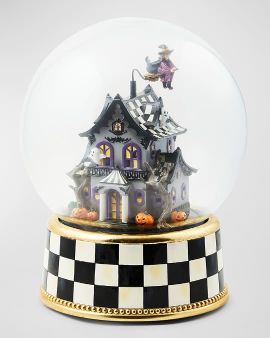 MacKenzie-Childs Halloween Haunted House Globe | Neiman Marcus