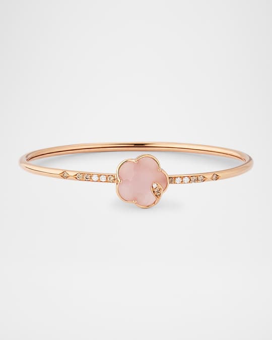 Pasquale Bruni Ton Joli 18K Rose Gold Diamond Bracelet with Pink ...