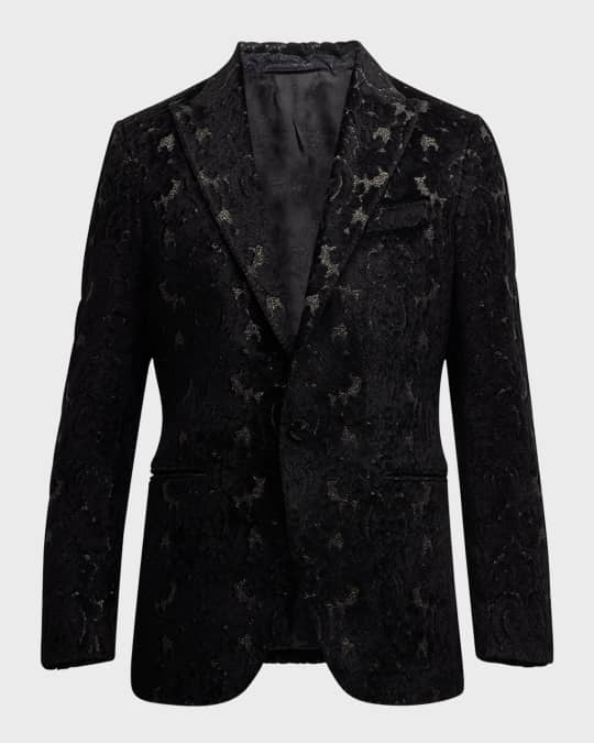 Etro Men's Flocked Velvet Evening Jacket | Neiman Marcus