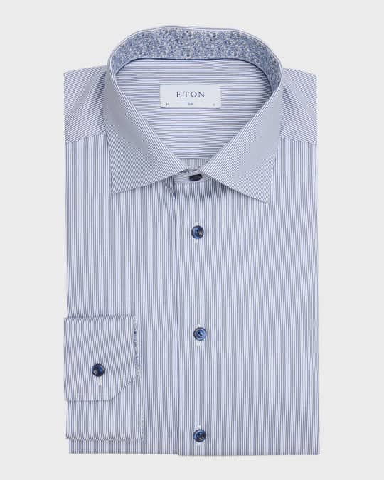 Eton Men's Micro-Stripe Signature Twill Slim-Fit Dress Shirt | Neiman ...