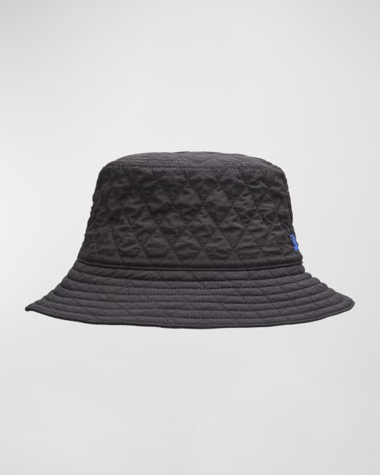 Burberry Men's EKD Packable Quilted Nylon Bucket Hat | Neiman Marcus