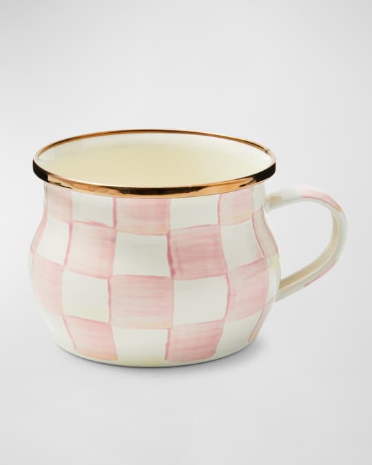 MacKenzie-Childs Rosy Check Teacup, 10 oz. | Neiman Marcus