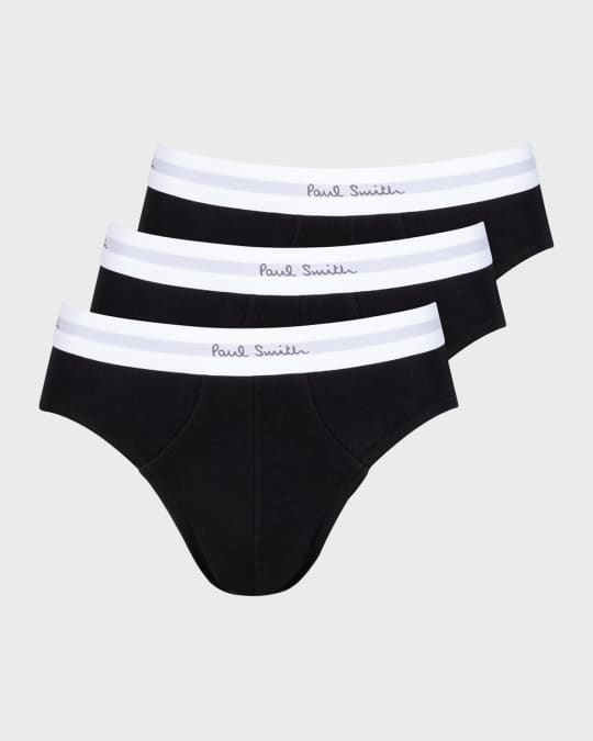 Paul Smith Men's 3-Pack Logo-Waistband Briefs | Neiman Marcus