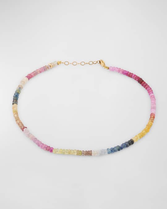JIA JIA Light Rainbow Sapphire Anklet | Neiman Marcus