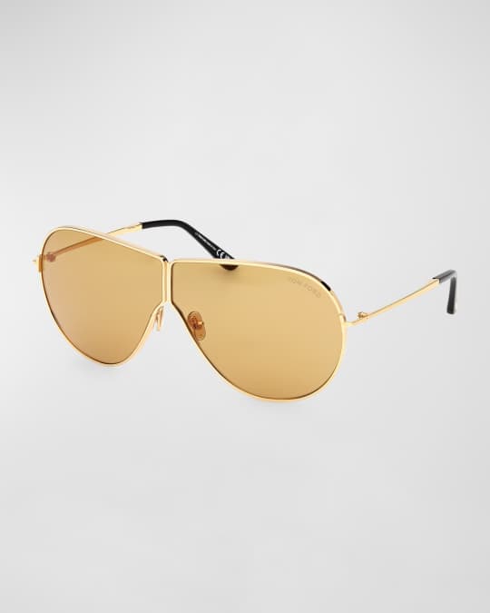 TOM FORD Keating Metal Aviator Sunglasses | Neiman Marcus