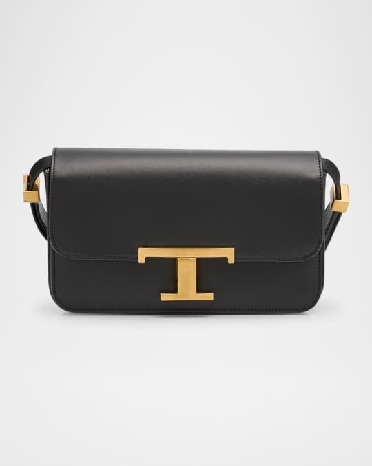 Tod's Flap Calf Leather Crossbody Bag | Neiman Marcus