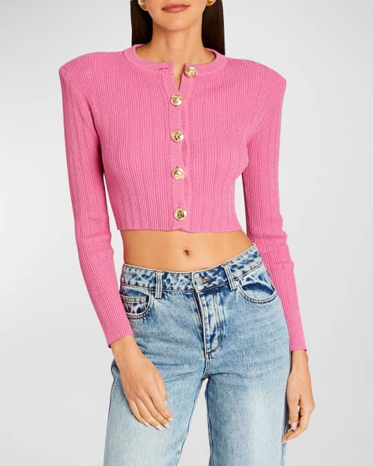 Retrofete Laurel Cropped Knit Jacket | Neiman Marcus