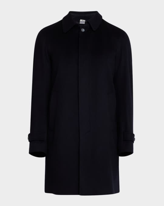 Herno Men's Half-Lined Cashmere Topcoat | Neiman Marcus