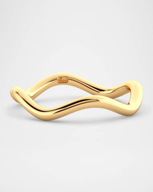 Jamie Turner 18K Gold Curve Stacking Ring in High Polish | Neiman Marcus