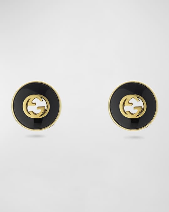 Gucci Interlocking G Stud Earrings, 12mm | Neiman Marcus