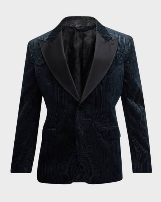 Etro Men's Paisley Velvet Evening Jacket | Neiman Marcus
