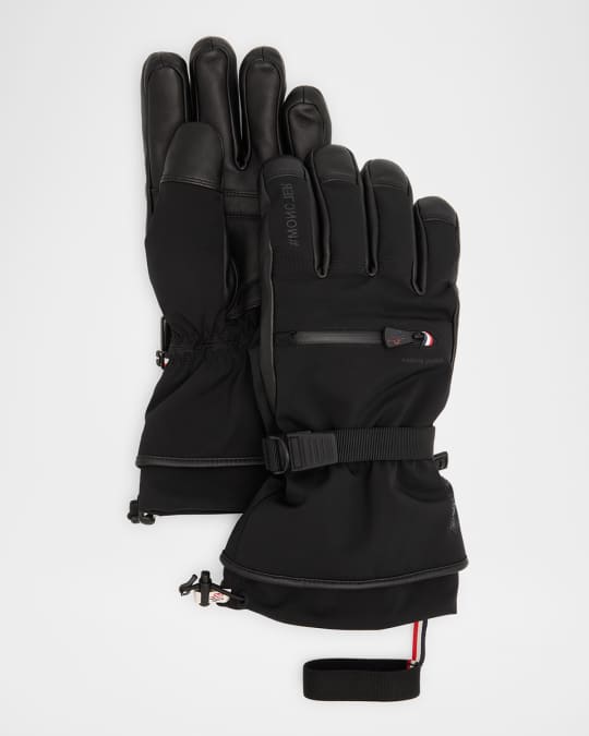 Moncler Grenoble Men's Padded Contrast Ski Gloves | Neiman Marcus
