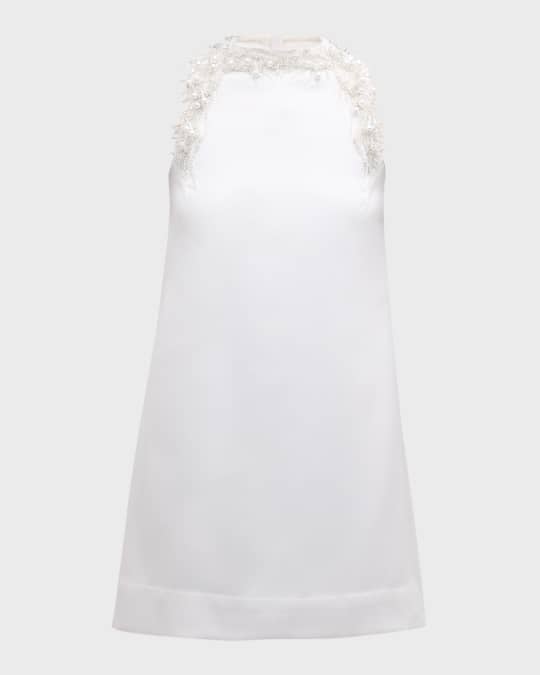 Gaurav Gupta Beaded Antiform Sleeveless Mini Dress | Neiman Marcus