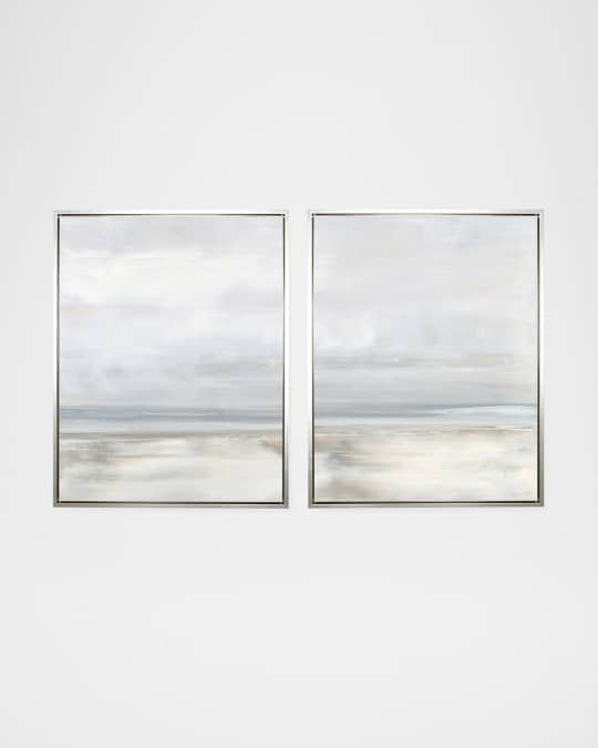 Benson-Cobb Studios "Sympatico" Hand-Embellished Diptych, 30" x 40 ...