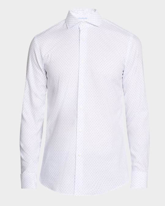 BOSS Men's Hank Slim Fit Geometric-Print Sport Shirt | Neiman Marcus