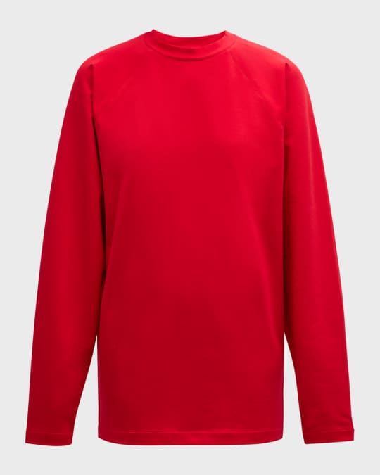 Norma Kamali Oversized Raglan Sleeve Mini Dress | Neiman Marcus