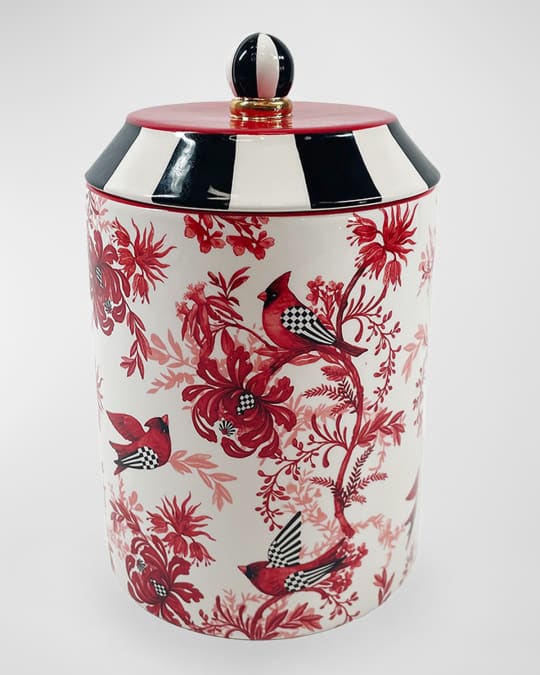 MacKenzie-Childs Cardinal Toile Canister | Neiman Marcus