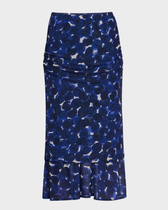 Dries Van Noten Homoa Layered Midi Skirt | Neiman Marcus