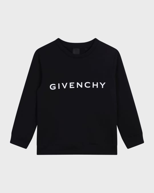 Givenchy Boy's Contrast Logo-Print Sweatshirt, Size 8-14 | Neiman Marcus