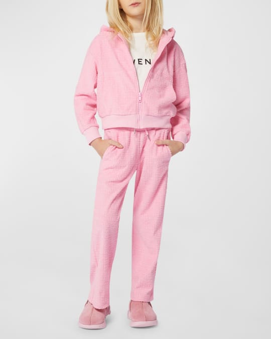 Givenchy Girl's 4G Embossed Two-Piece Track Suit, Size 8-14 | Neiman Marcus