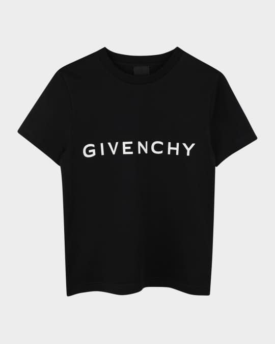 Givenchy Boy's Contrast Logo-Print T-Shirt, Size 4-6 | Neiman Marcus