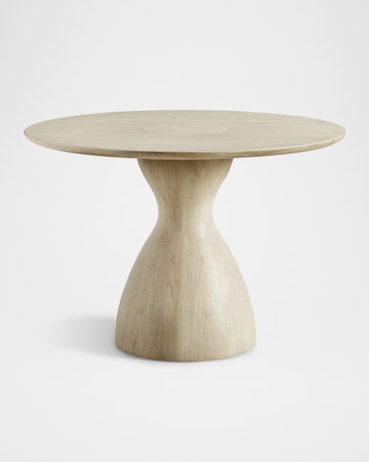 Jonathan Charles Water Seamount Oak Pedestal Dining Table, 44" Round ...
