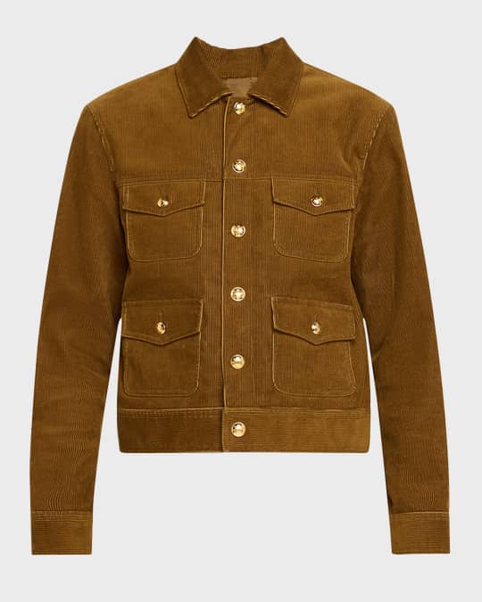 Nili Lotan Lizeth Corduroy Utility Jacket | Neiman Marcus