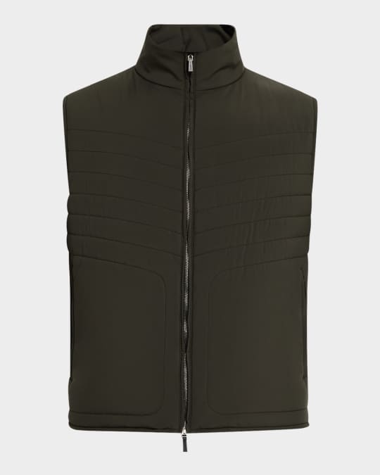 Colombo Men's Reversible Full-Zip Vest | Neiman Marcus