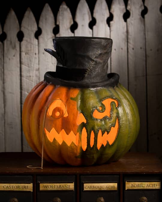 Bethany Lowe Jekyll & Hyde Pumpkin Halloween Decor | Neiman Marcus