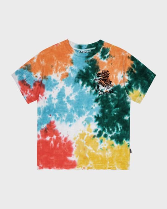 Molo Boy's Rodney Tie Dye-Print T-Shirt, Size 4-6 | Neiman Marcus